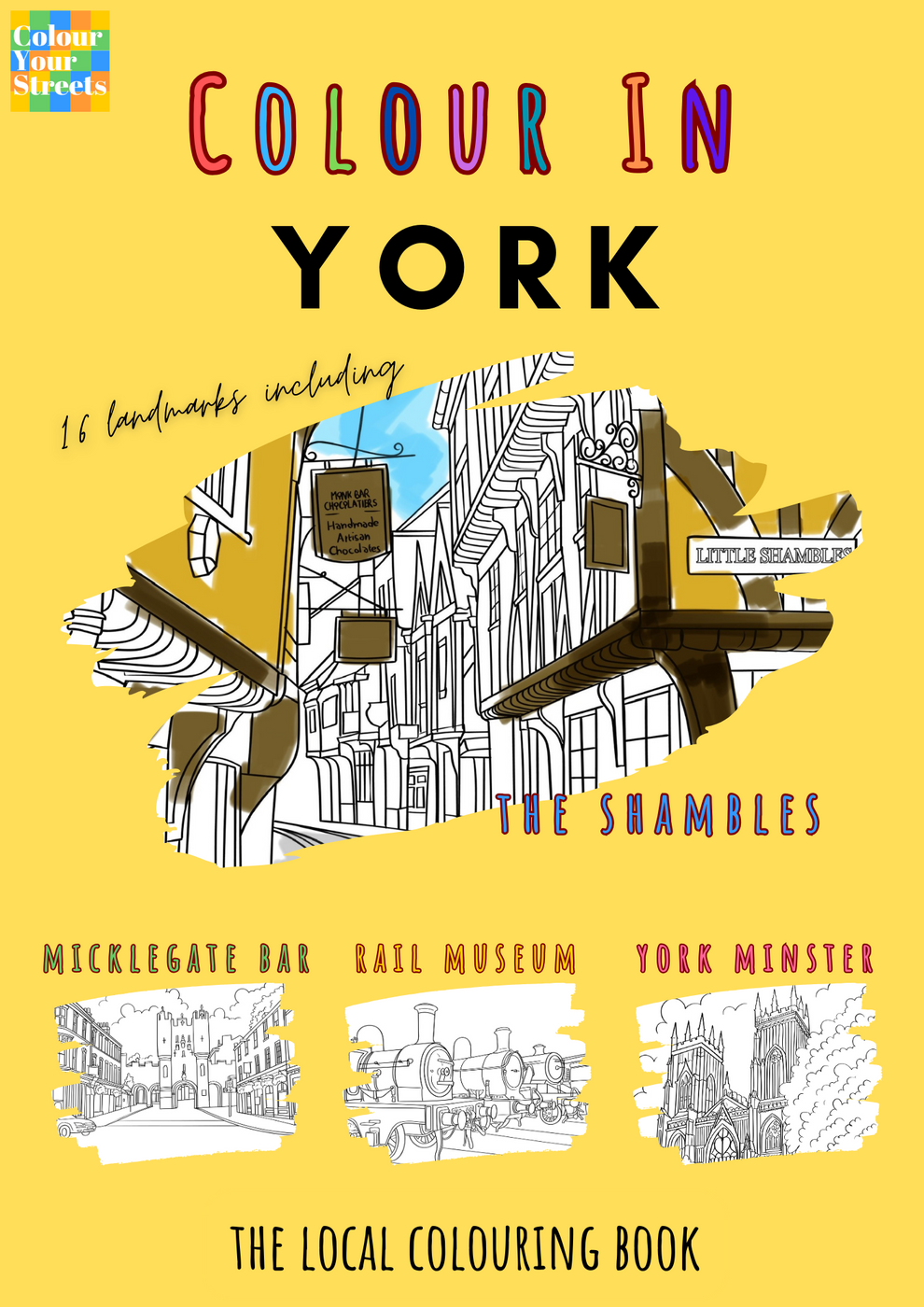 York Colouring Book | Colour in Famous Landmarks in York – Colour Your ...