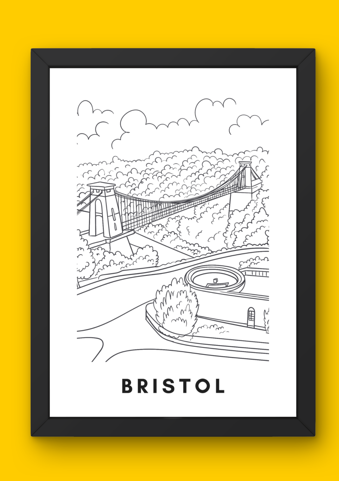 Bristol Wall Art (A4) – Colour Your Streets